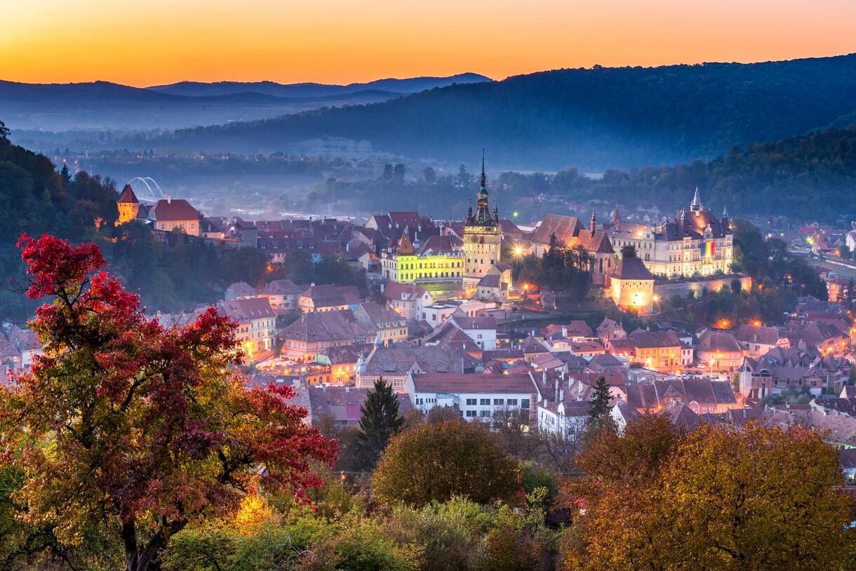 Mapa De Las Montañas De Transilvania Itinerario Por Transilvania En 5