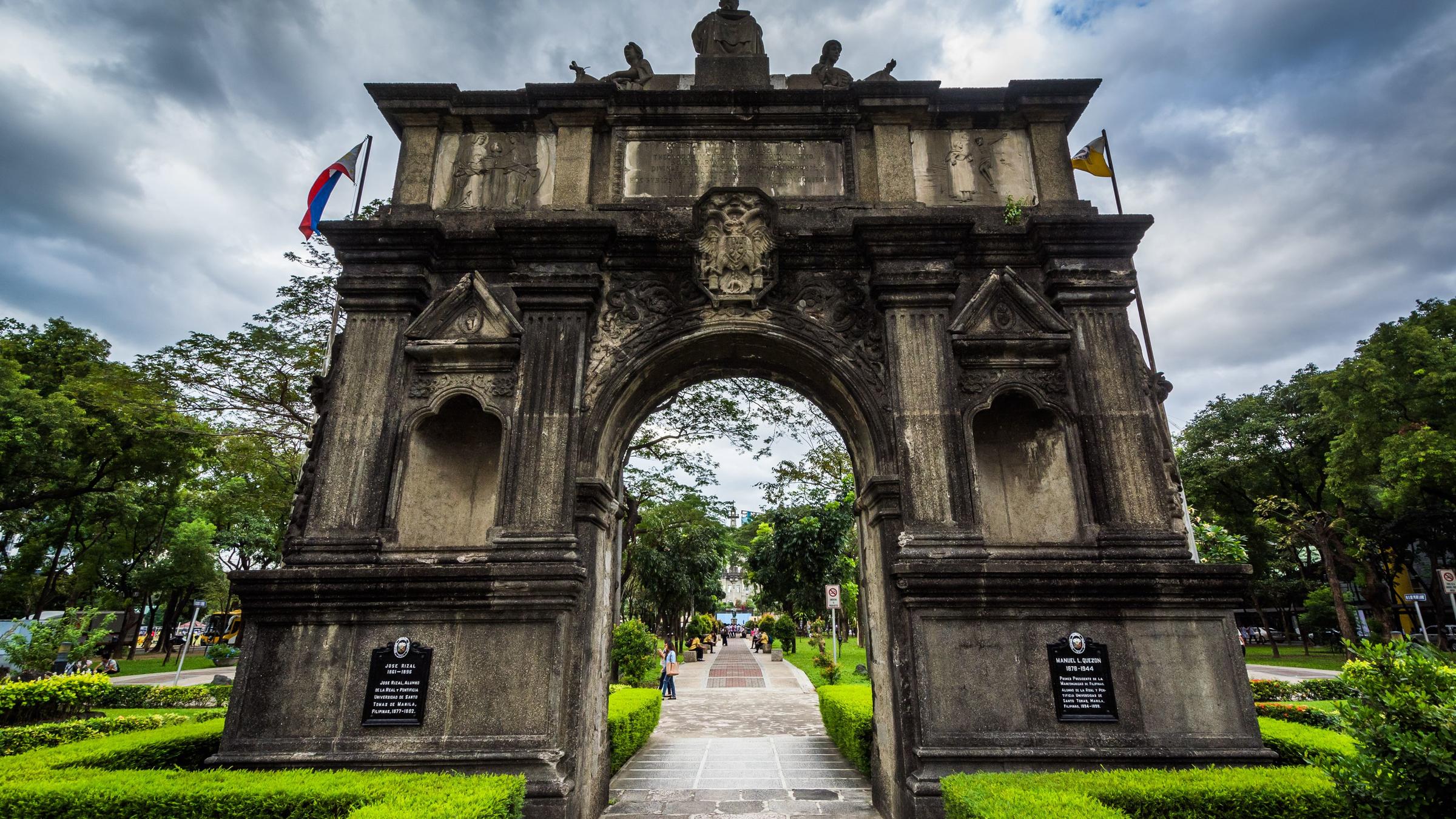 The Arch of the Centuries in Manila - the symbolic gateway to knowledge