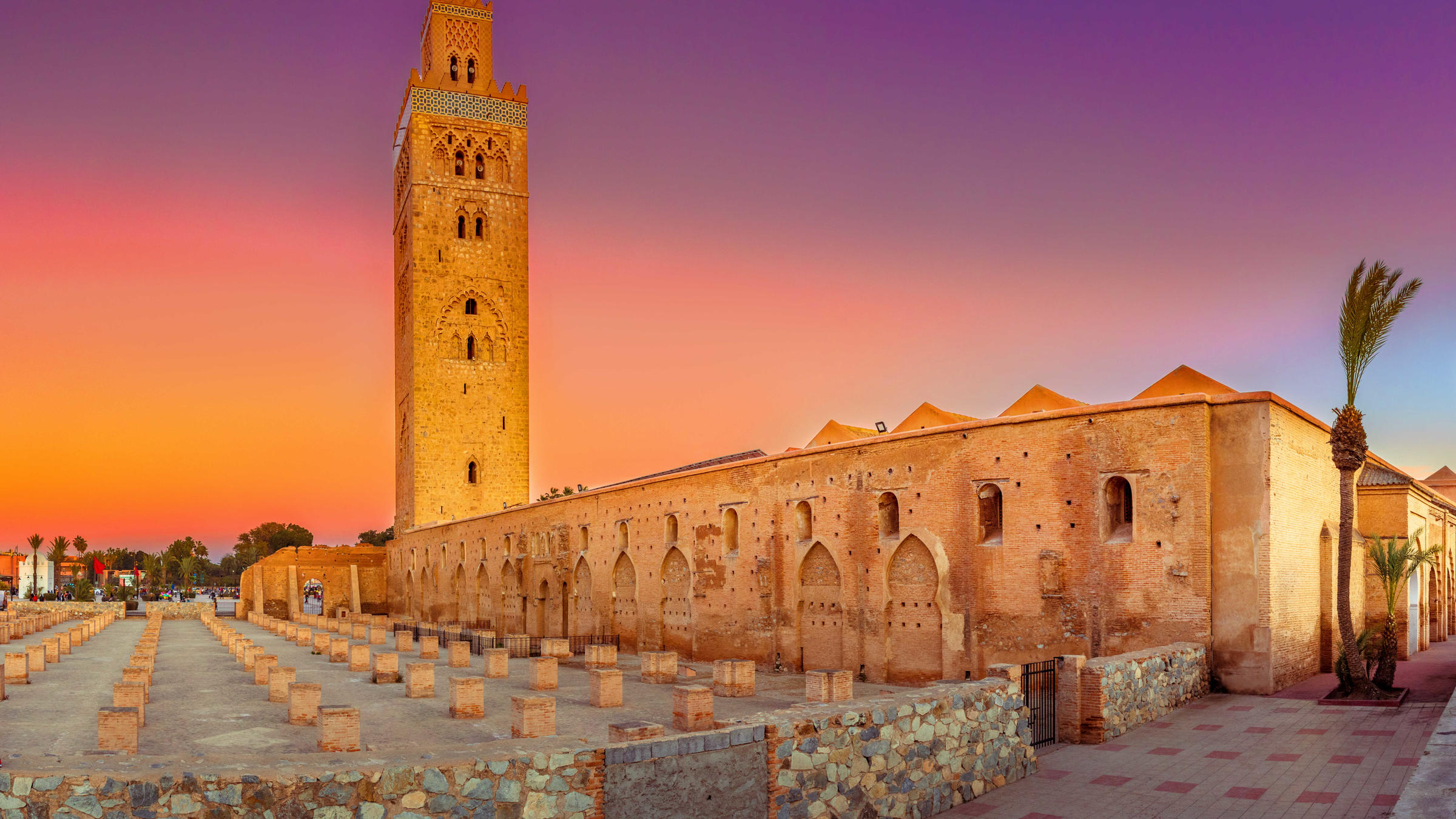 Koutoubia Mosque in Marrakesh - the largest in the Maghreb