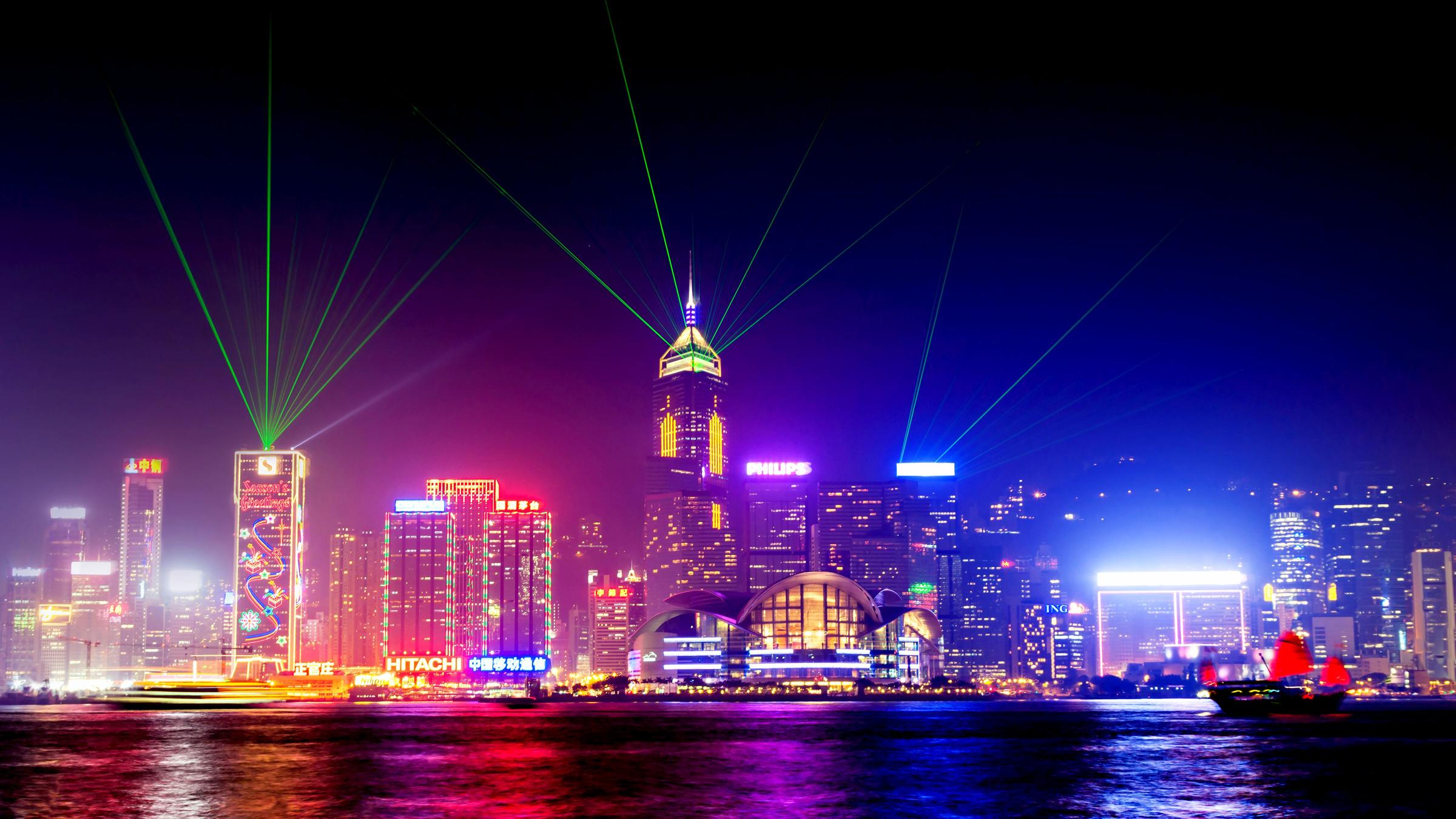 Hong Kong Symphony of Lights - the largest permanent light and sound show