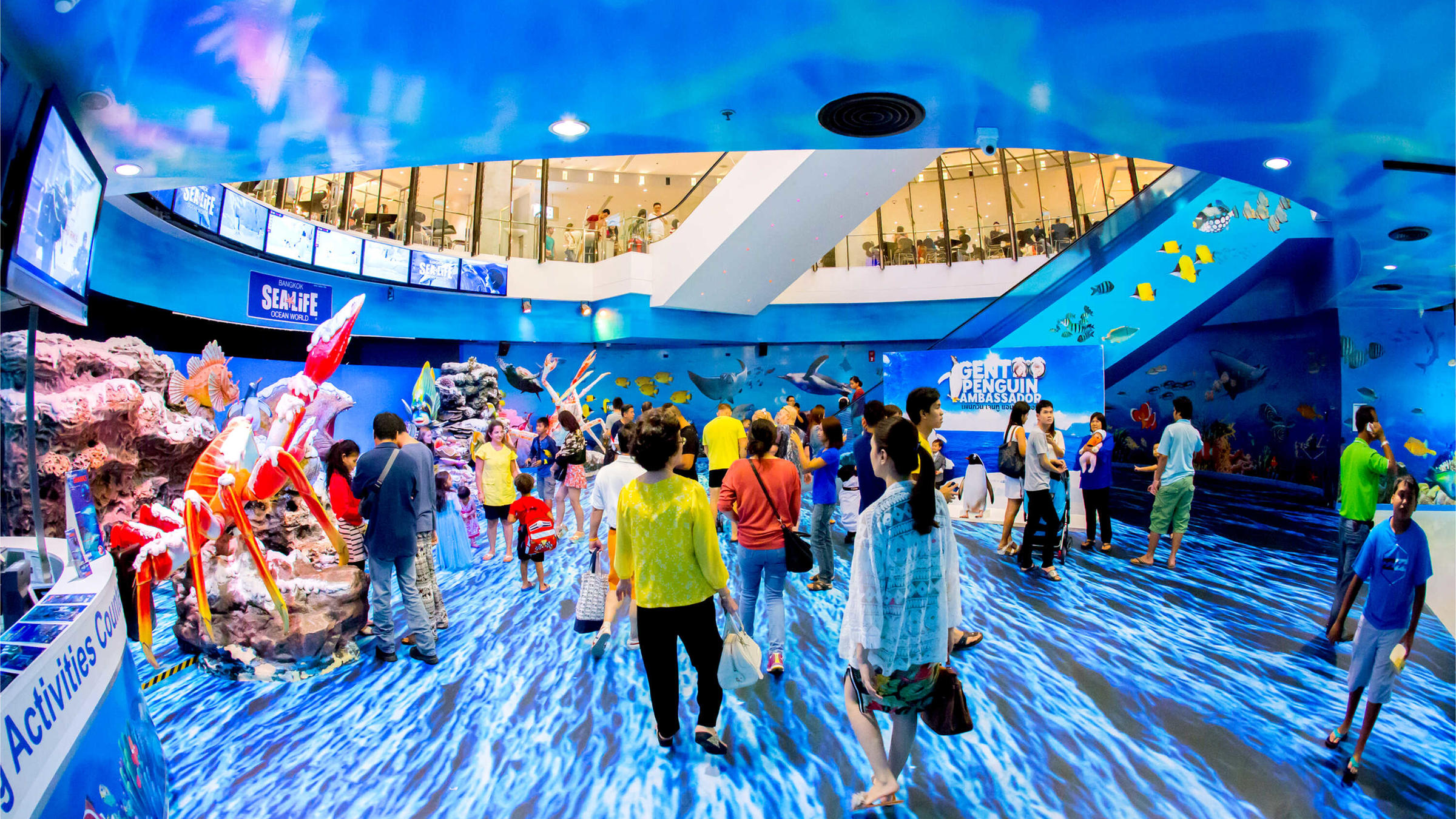 Океанариум Siam Ocean World в Бангкоке в шопинг-центре Siam Paragon
