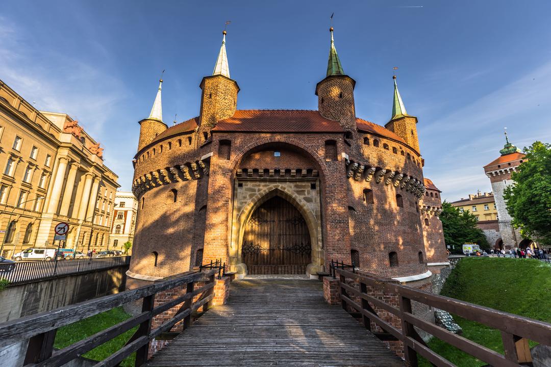 The Barbican in Krakow - a typical fortification of the 15th century